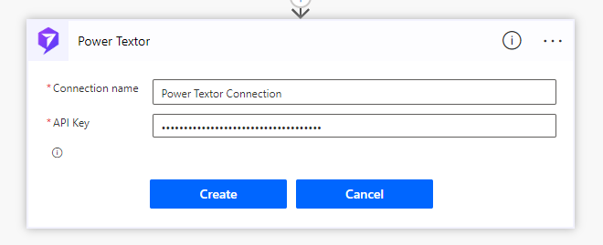 How to create a new contact and send text message using Power Textor in Power Automate